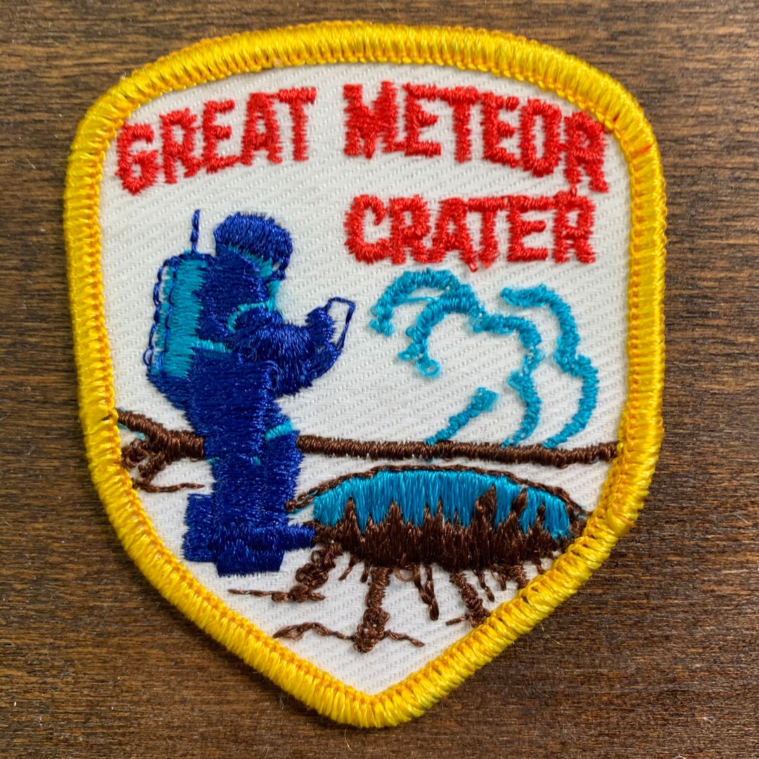 Great Meteor Crater Vintage Travel Patch by Voyager - Etsy