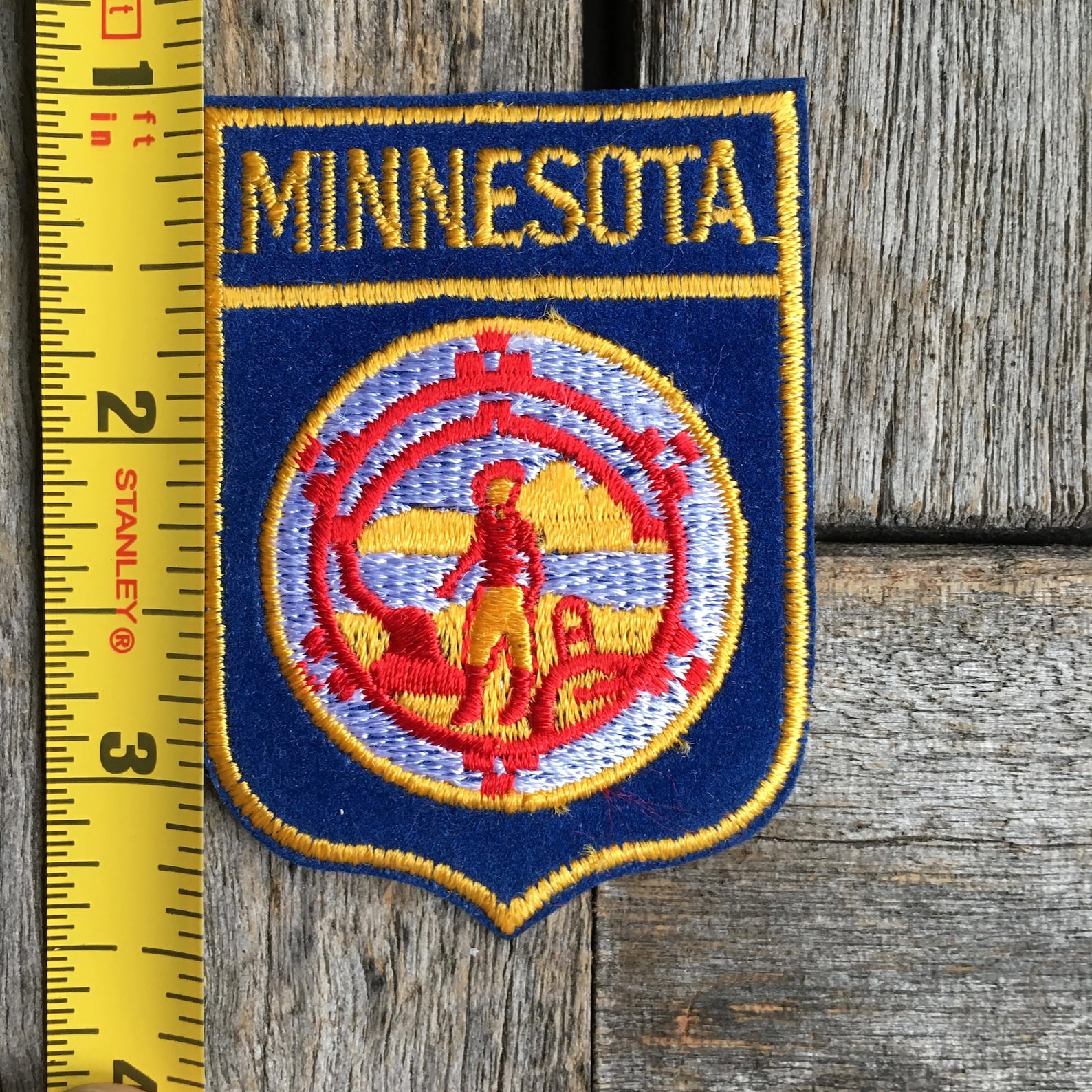Minnesota Flag Vintage Felt Travel Patch - Etsy