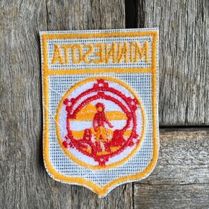 Minnesota Flag Vintage Felt Travel Patch - Etsy