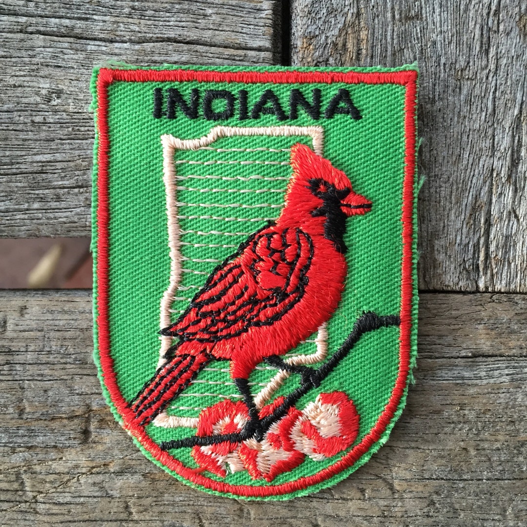 Indiana Vintage Travel Patch by Voyager - Etsy