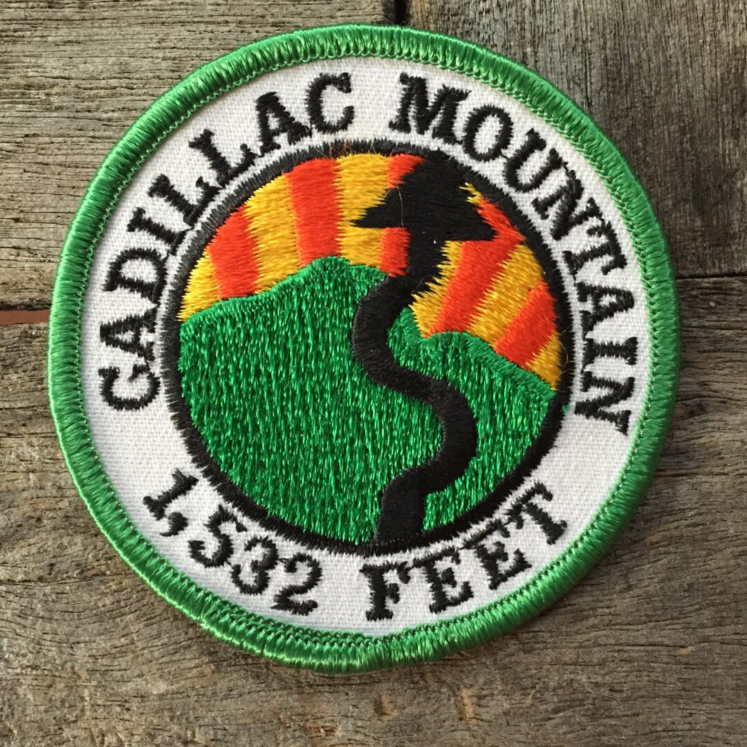 Cadillac Mountain 1,532 Feet Maine Vintage Travel Patch - Etsy