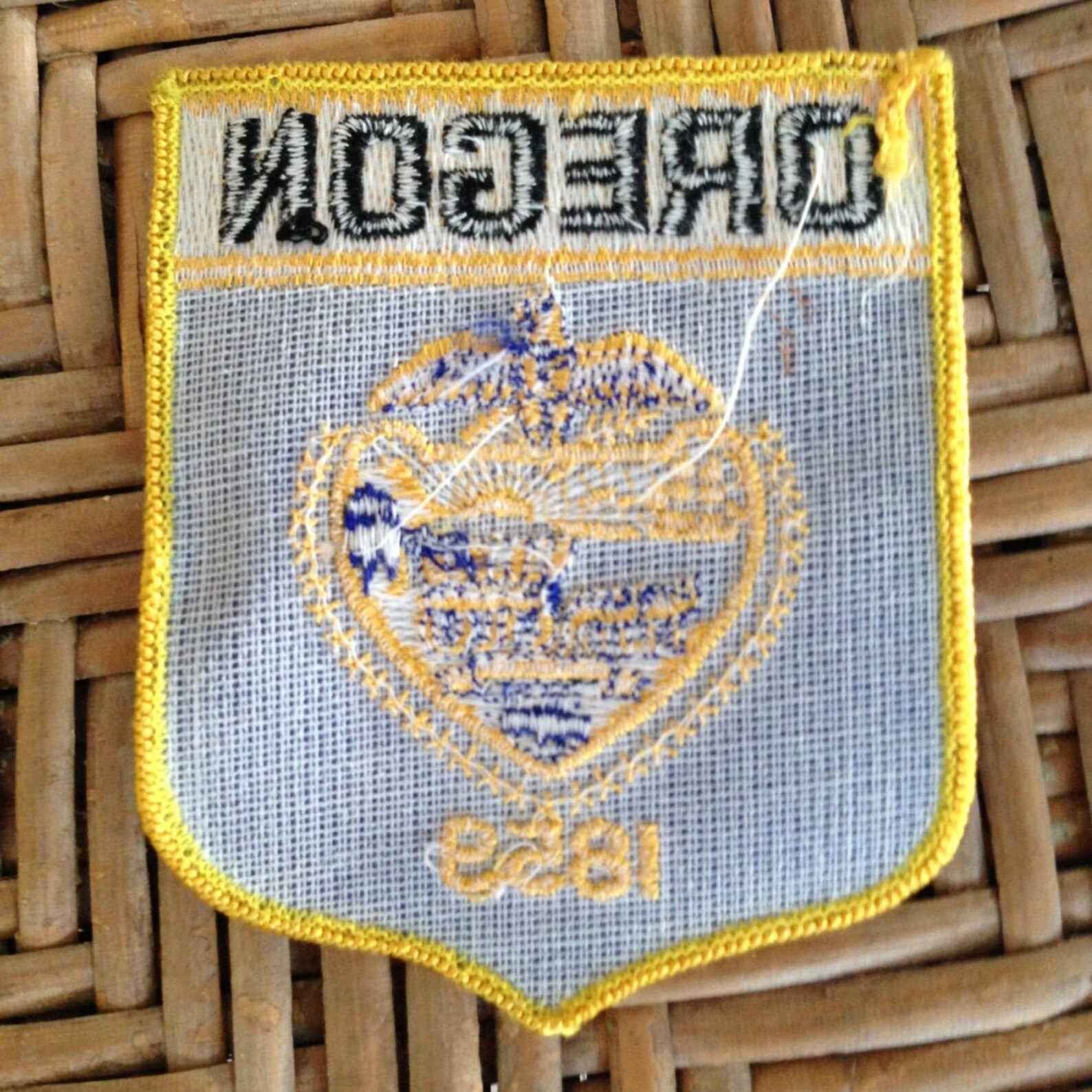 Oregon State Flag Vintage Travel Patch | Etsy