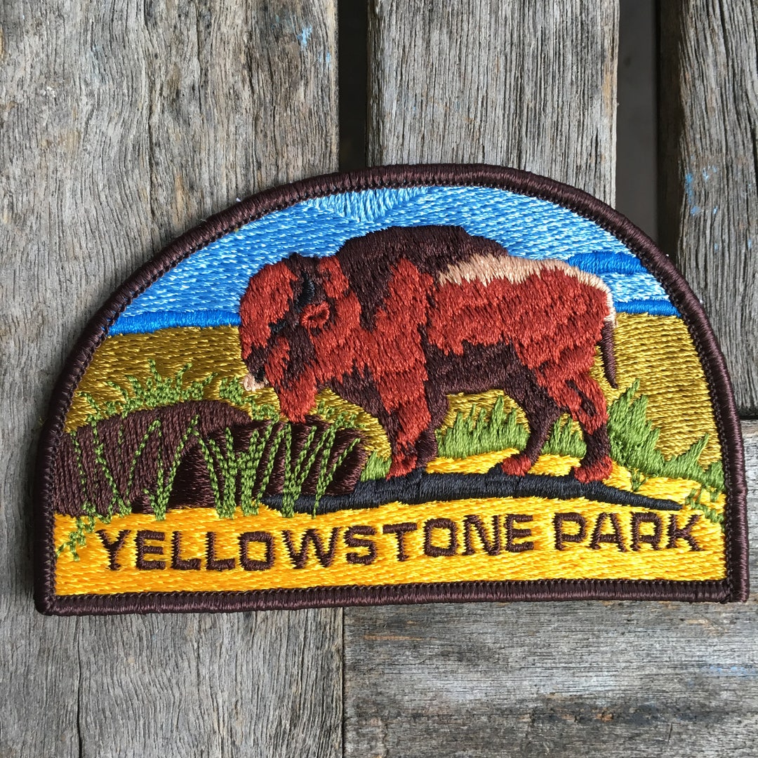 Yellowstone National Park Vintage Travel Patch - Etsy