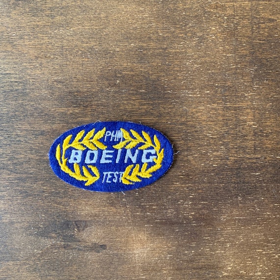 Boeing Test Team Work Shirt Uniform Patch - Gem