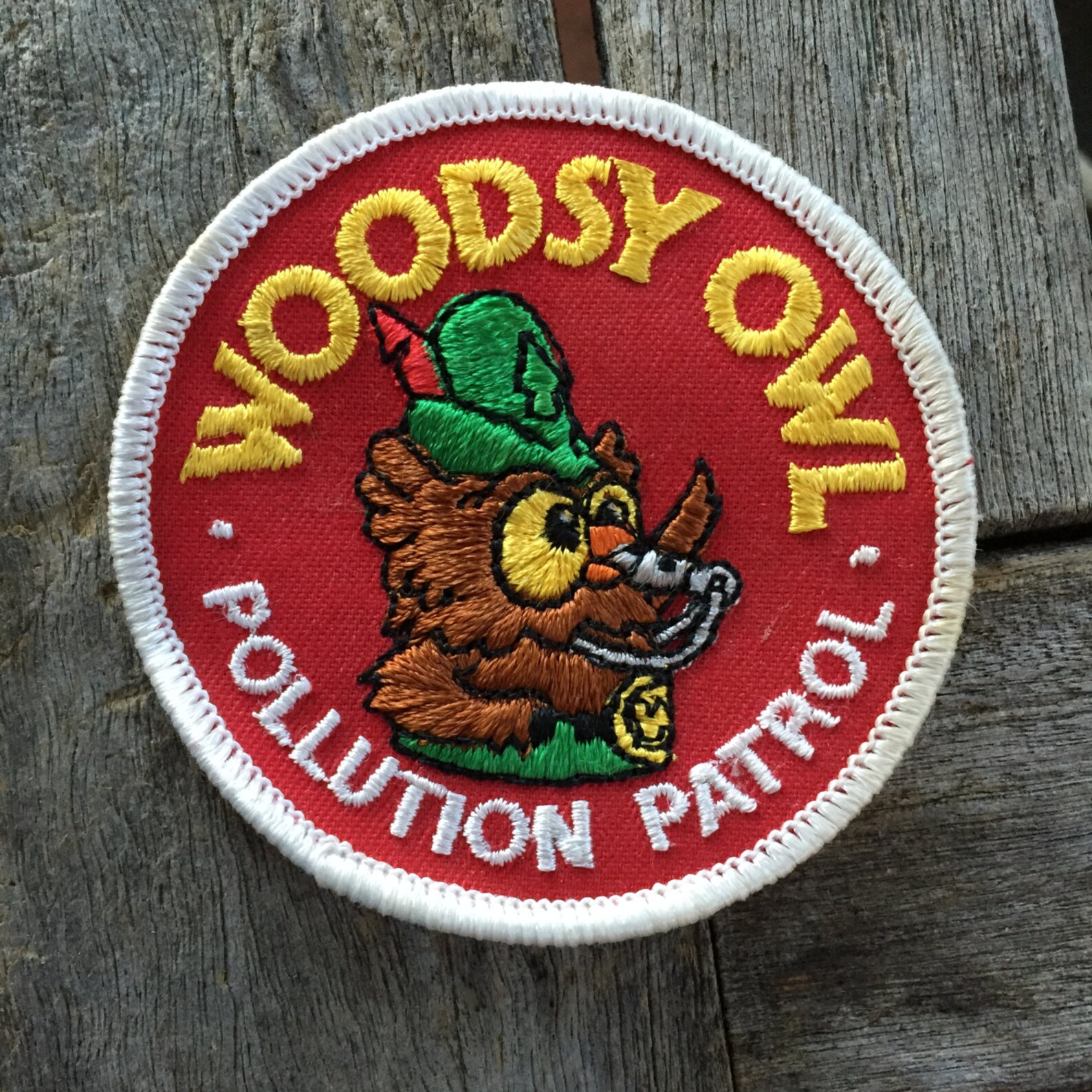 Woodsy Owl pollution Patrol Vintage Souvenir Patch | Etsy