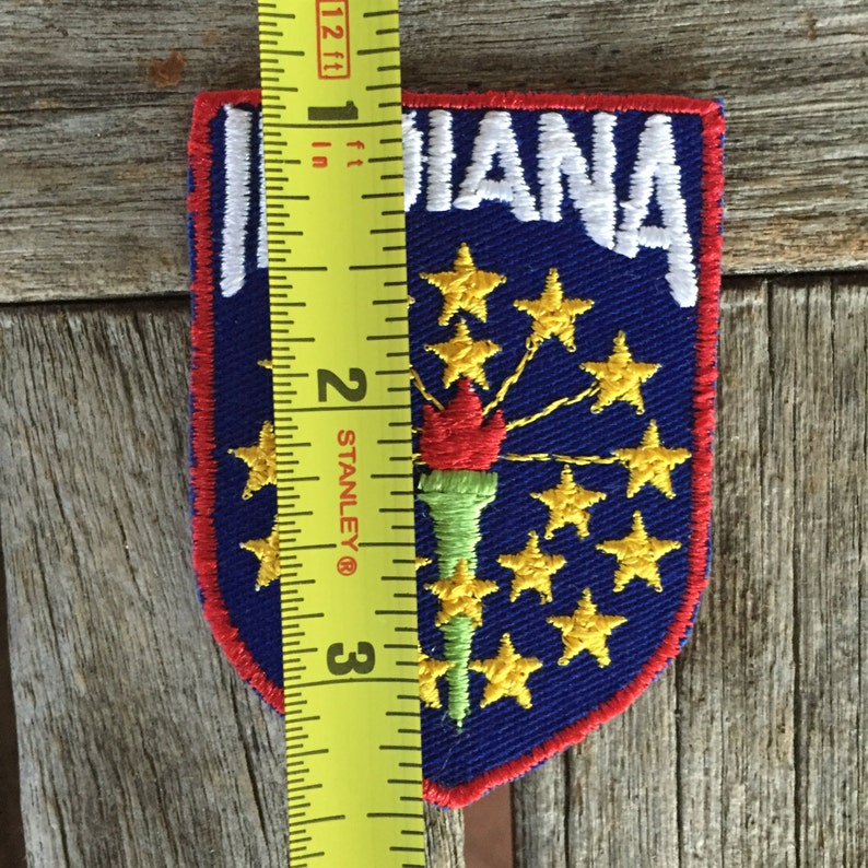Indiana Vintage Travel Patch by Voyager - Etsy