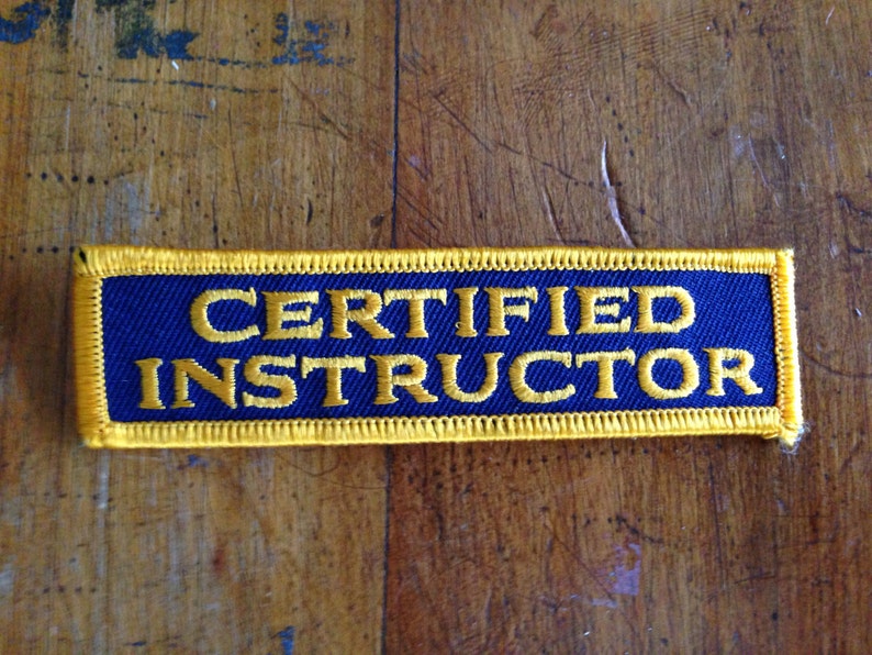 Certified Instructor Uniform Patch | Etsy
