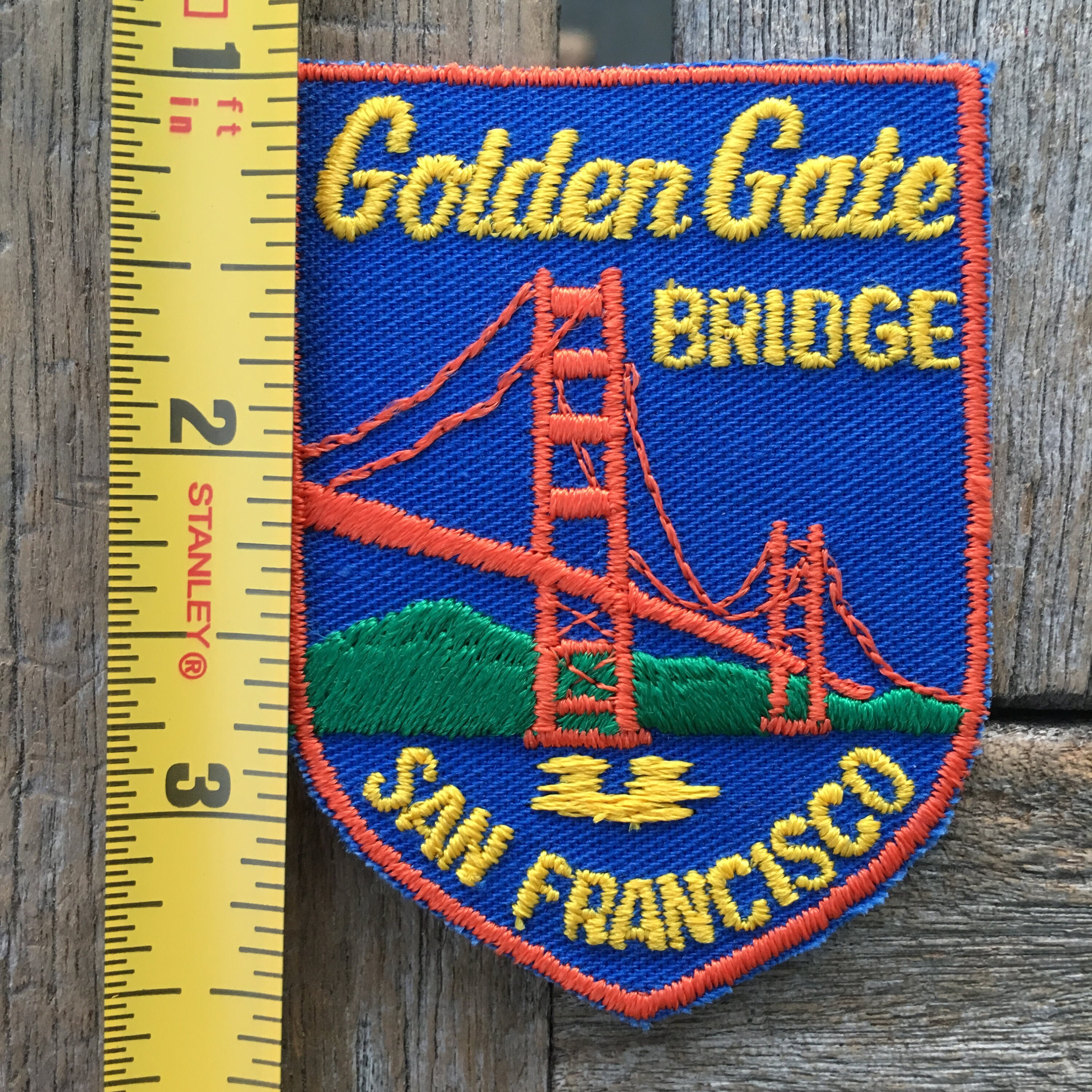 Golden Gate Bridge San Francisco Vintage Travel Patch | Etsy