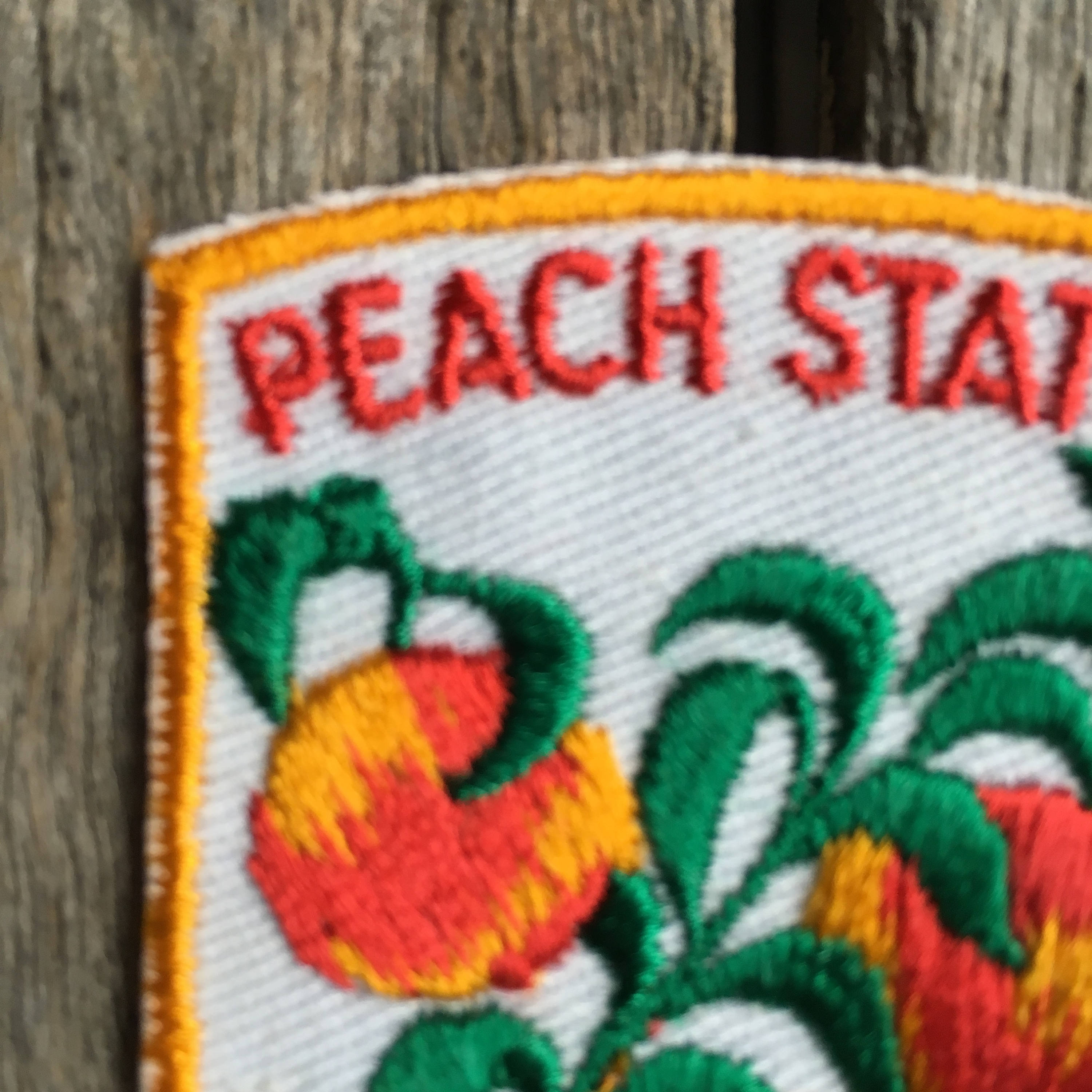 Peach State Georgia Vintage Travel Patch by Voyager | Etsy
