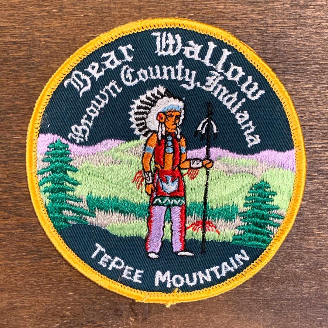Tepee Mountain, Bear Wallow, Brown County Indiana Vintage Souvenir ...