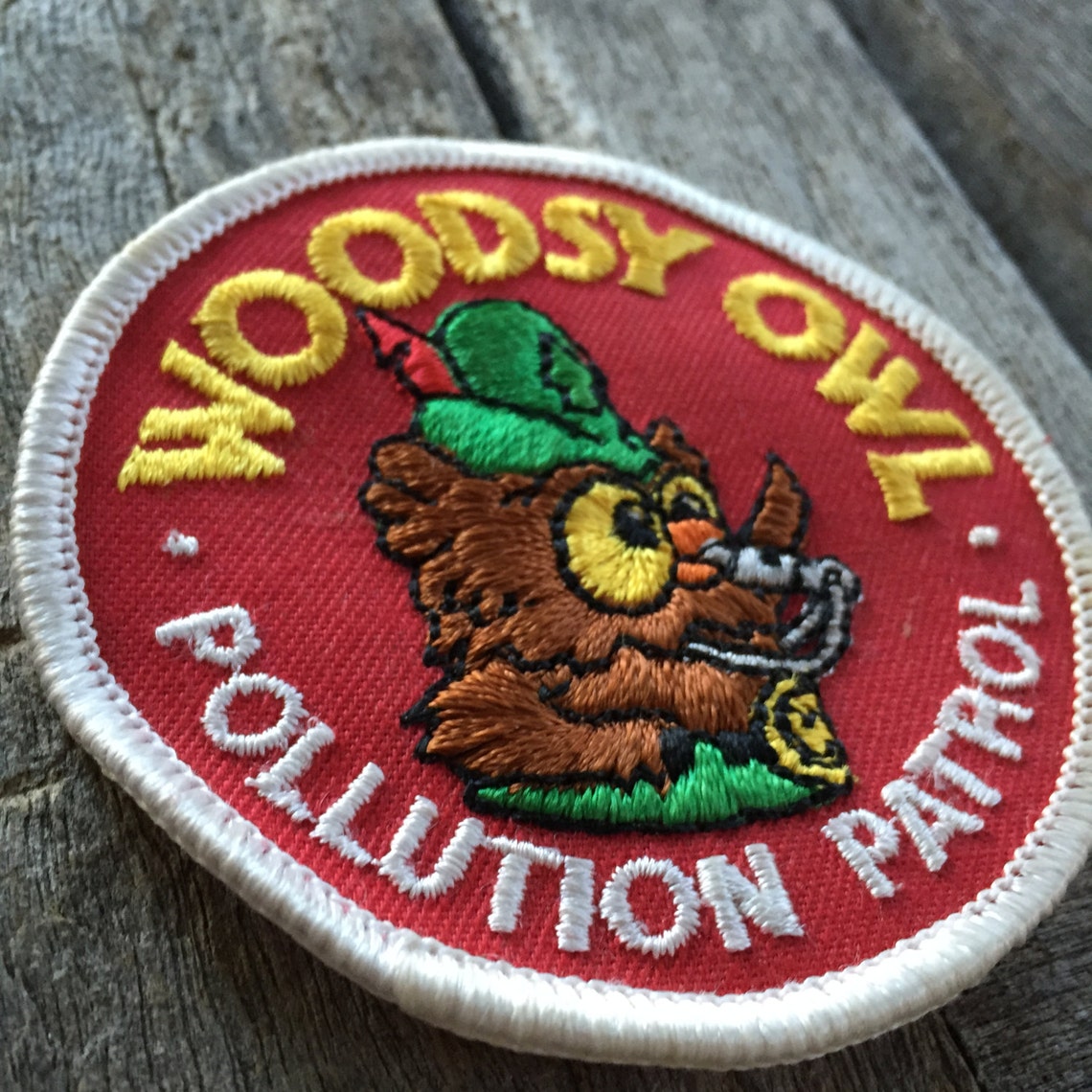 Woodsy Owl pollution Patrol Vintage Souvenir Patch | Etsy