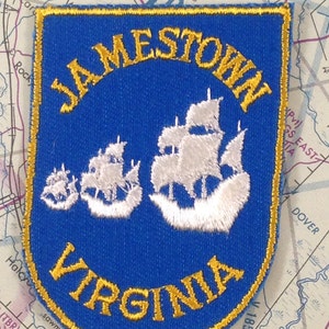Jamestown Virginia Vintage Travel Patch by Voyager - Etsy