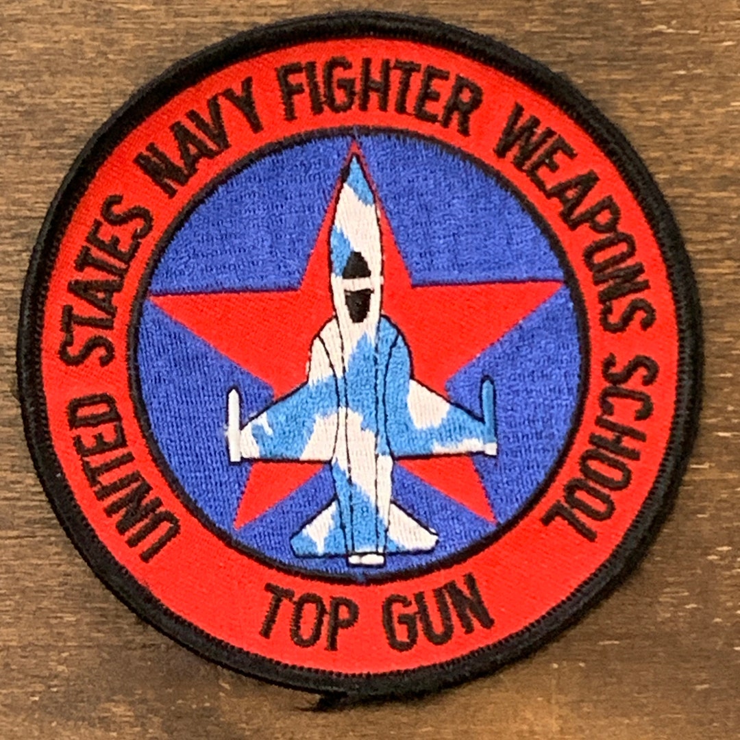 Top Gun, United States Navy Fighter Weapons School Patch 4 Inches in ...