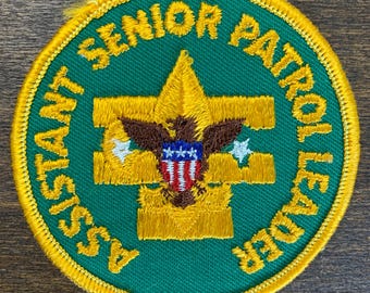 Boy Scout Assistant Senior Patrol Leader Patch Cir: 1970's - Etsy