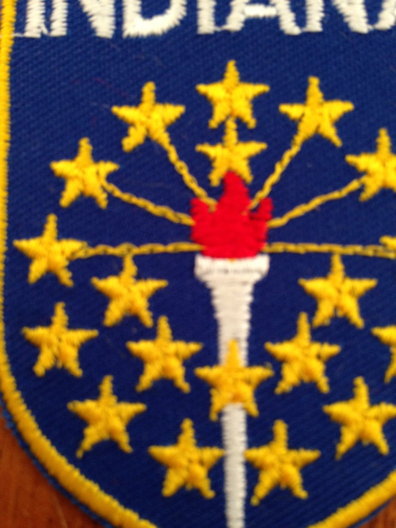 Indiana Vintage Travel Patch by Voyager - Etsy