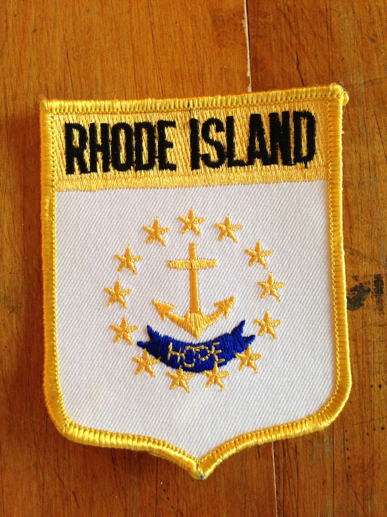 Rhode Island Flag Vintage Travel Patch | Etsy