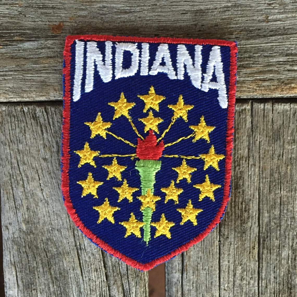 Indiana Vintage Travel Patch by Voyager - Etsy