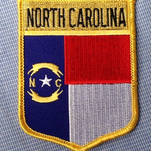 North Carolina State Flag Vintage Travel Patch - Etsy