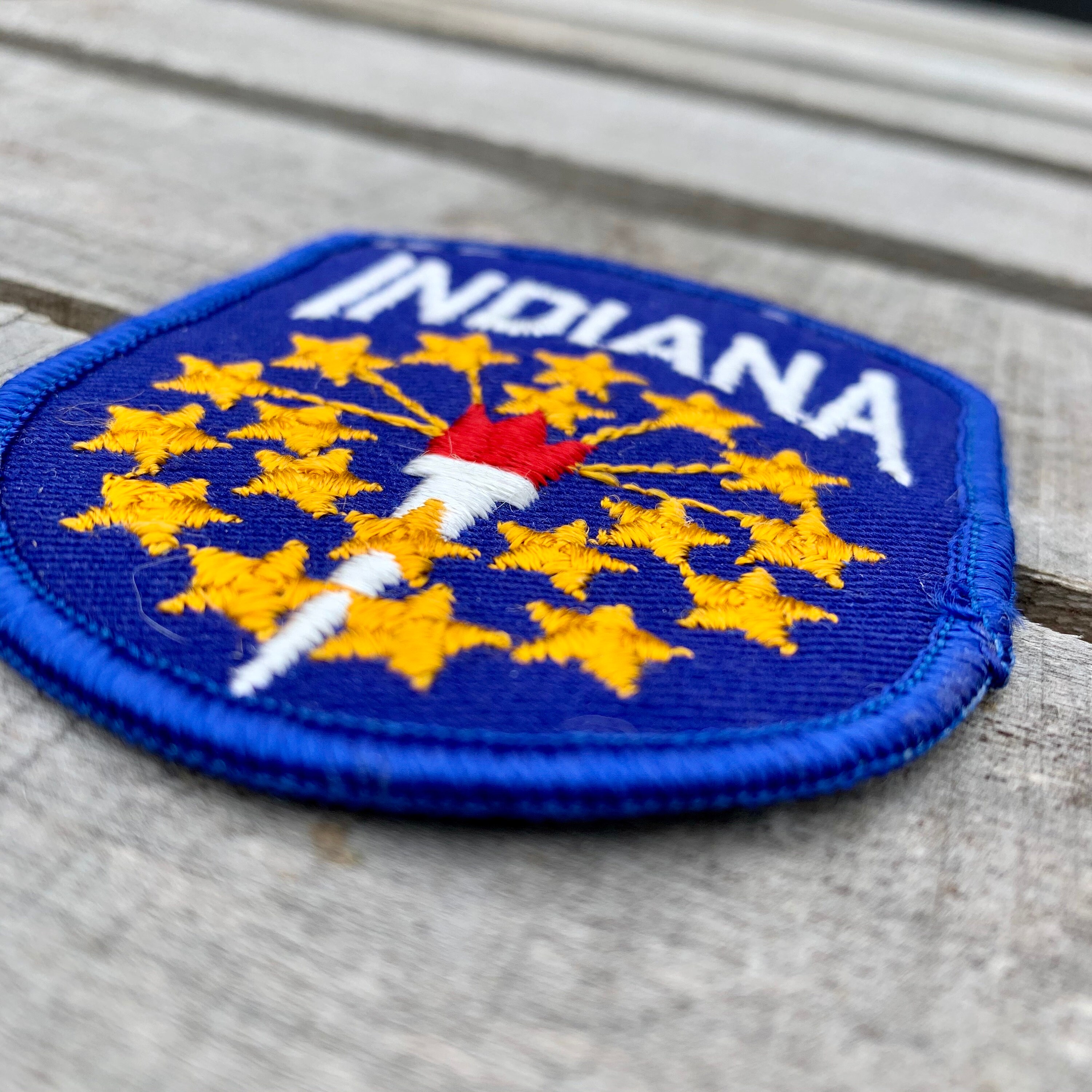 Indiana Flag Vintage Travel Patch | Etsy
