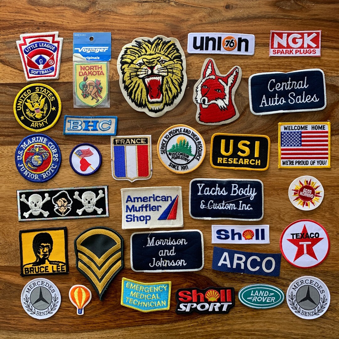 A Batch/lot of 30 Mixed/random Vintage Patches - Etsy
