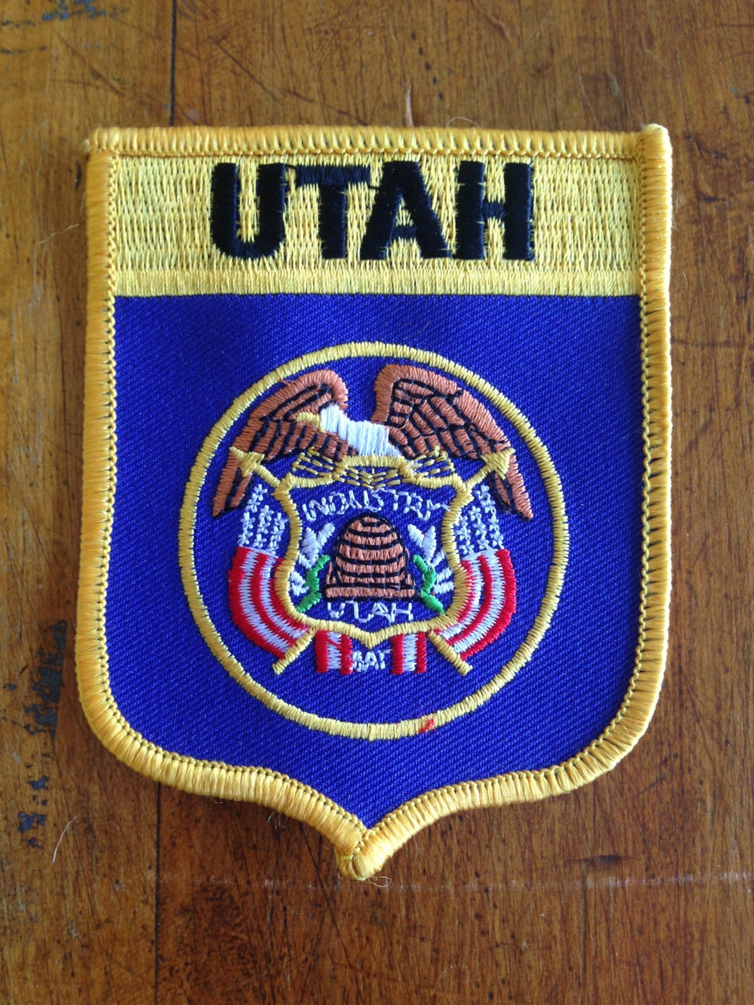 Utah State Flag Vintage Travel Patch - Etsy