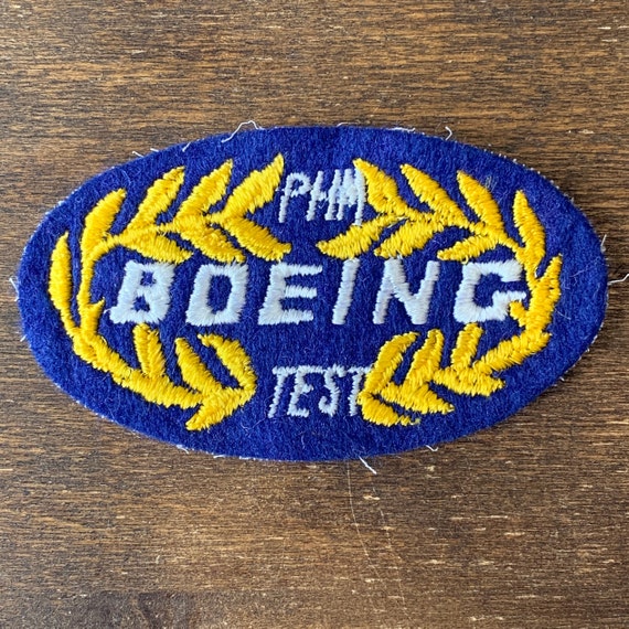 Boeing Test Team Work Shirt Uniform Patch - Gem