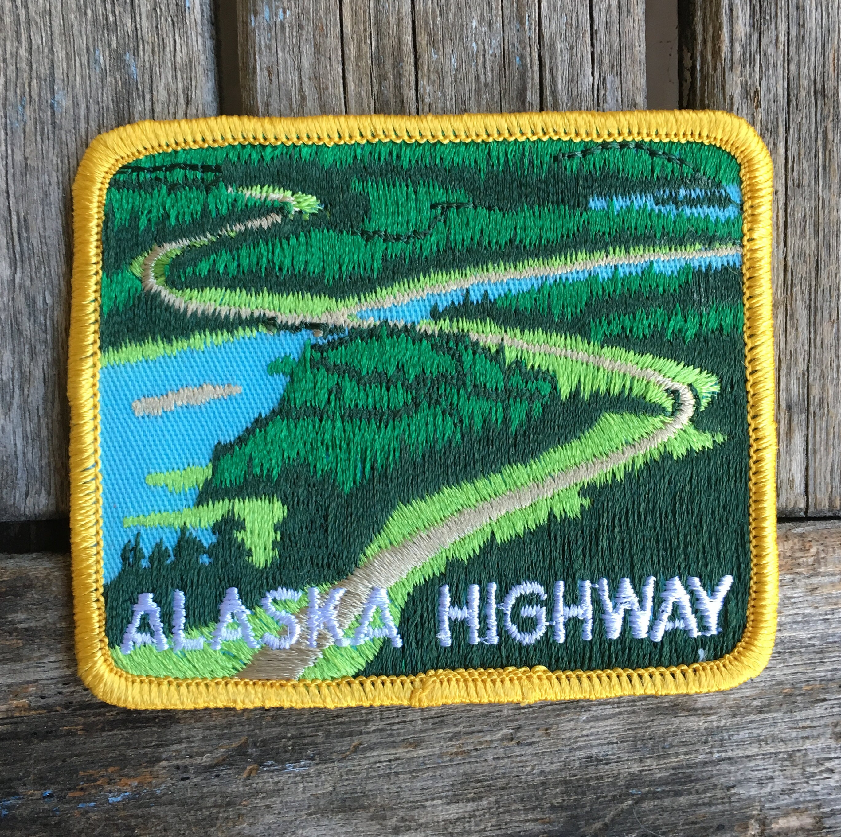 I Drove the Alaskan Highway Vintage Souvenir Travel Patch Art ...