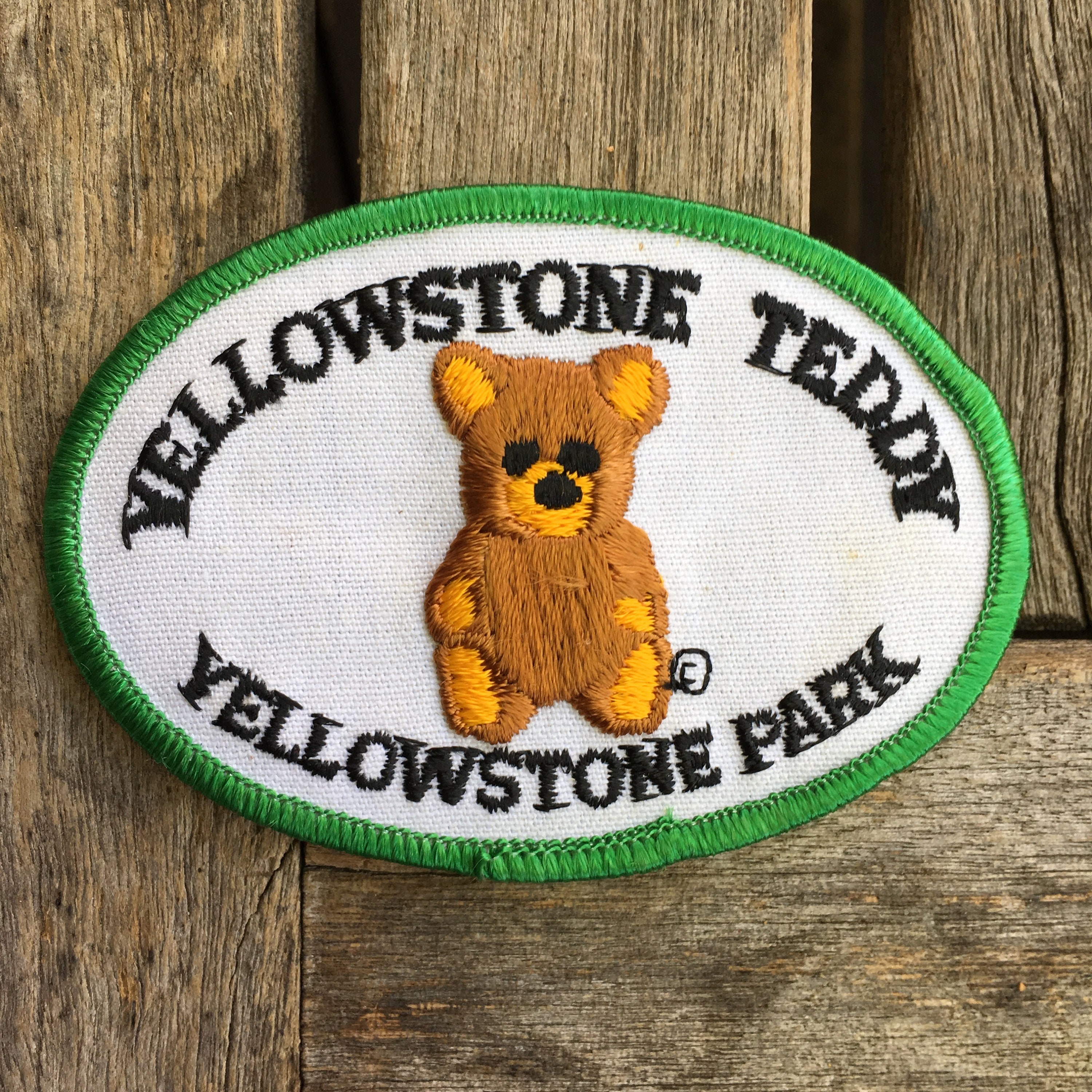 Yellowstone Teddy Yellowstone Park Souvenir Travel Patch | Etsy