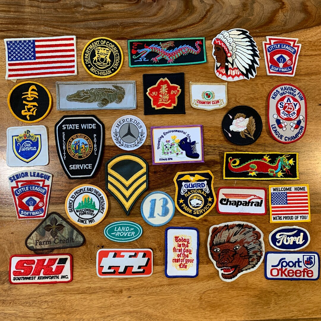A Batch/lot of 30 Mixed/random Vintage Patches - Etsy