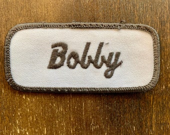 Bobby Name Patch - Etsy