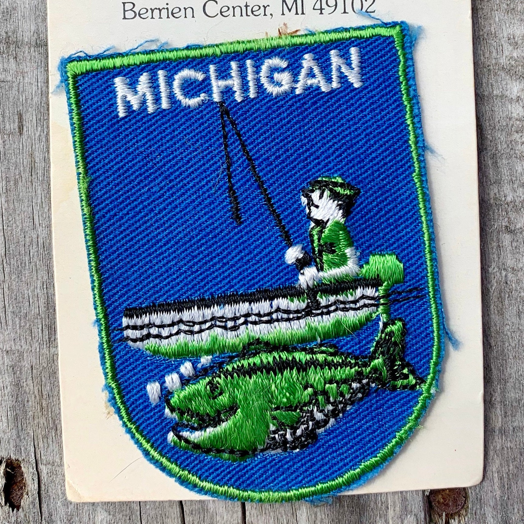 Michigan Fishing Vintage Travel Patch | Etsy