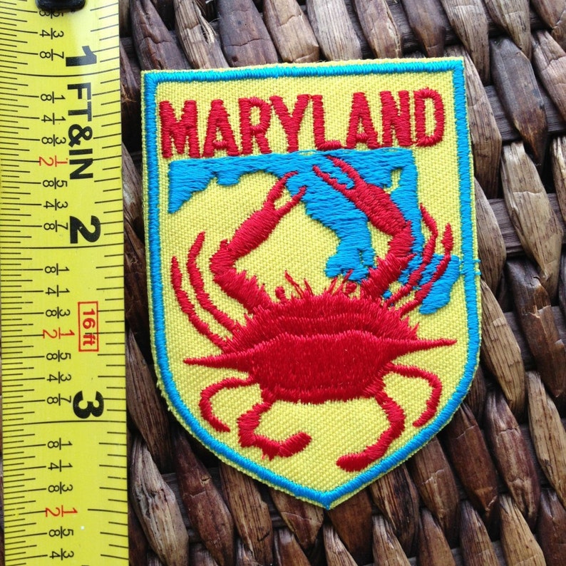 Maryland Vintage Travel Patch by Voyager | Etsy
