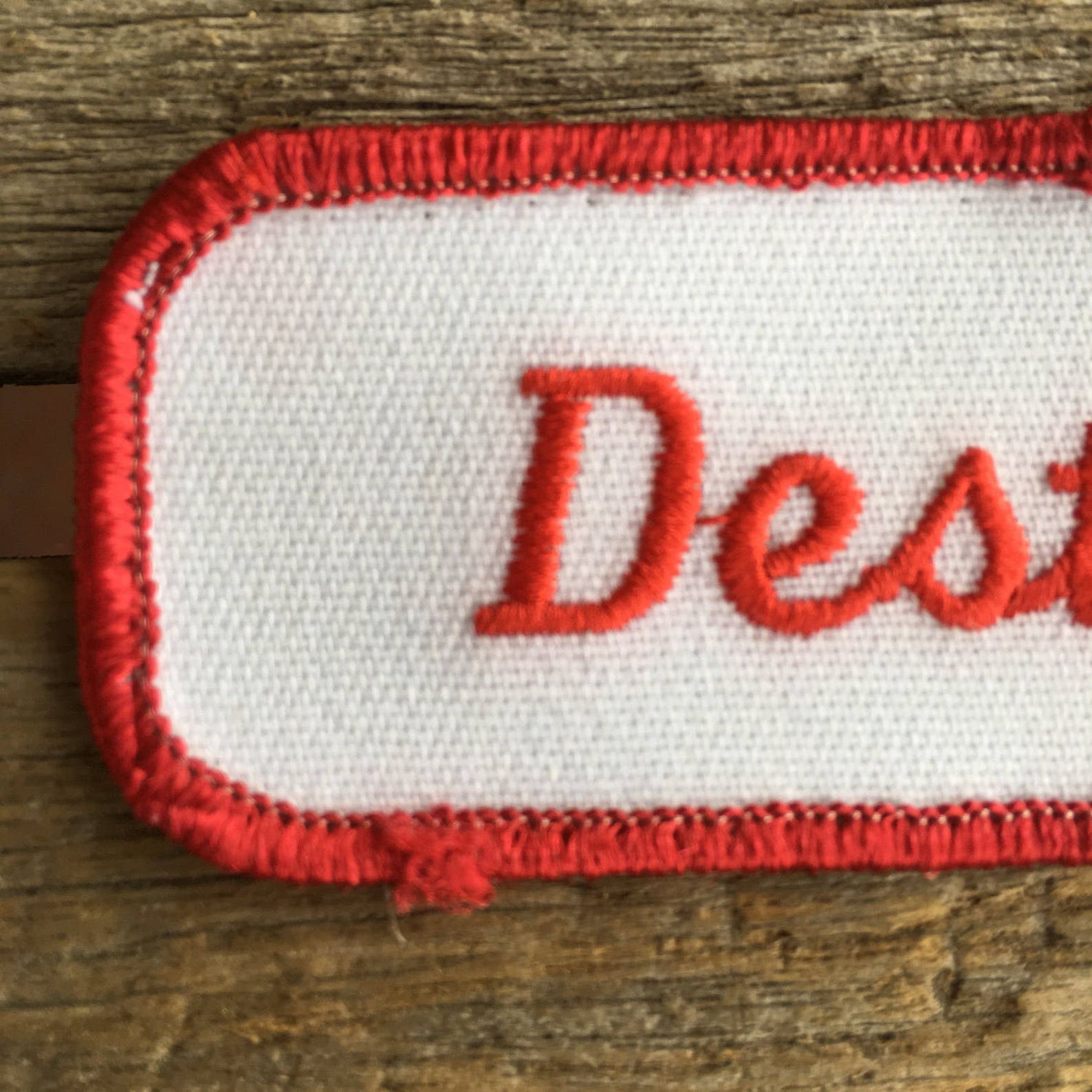 Destin. A White Work Shirt Patch That Says destin - Etsy