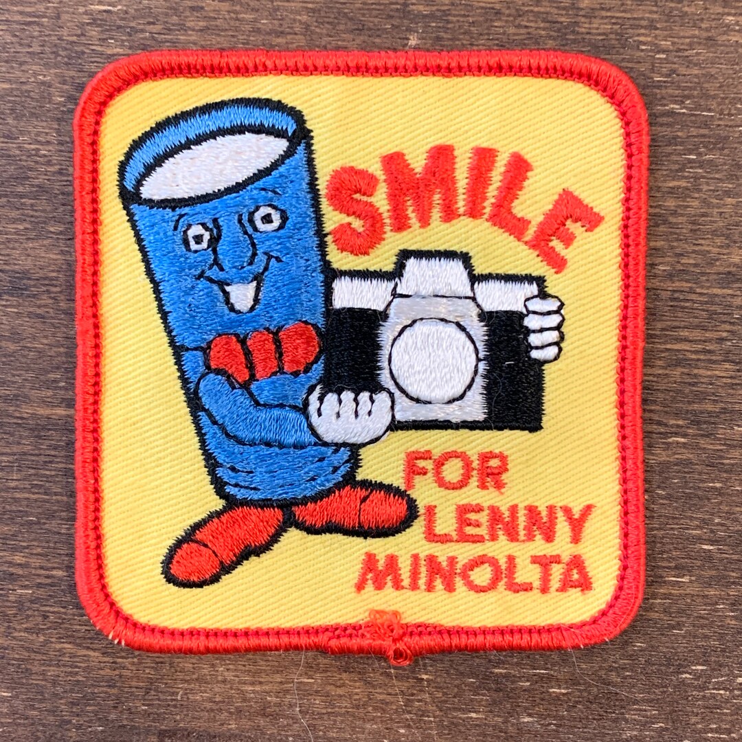 Smile for Lenny Minolta Vintage Photography Patch. - Etsy