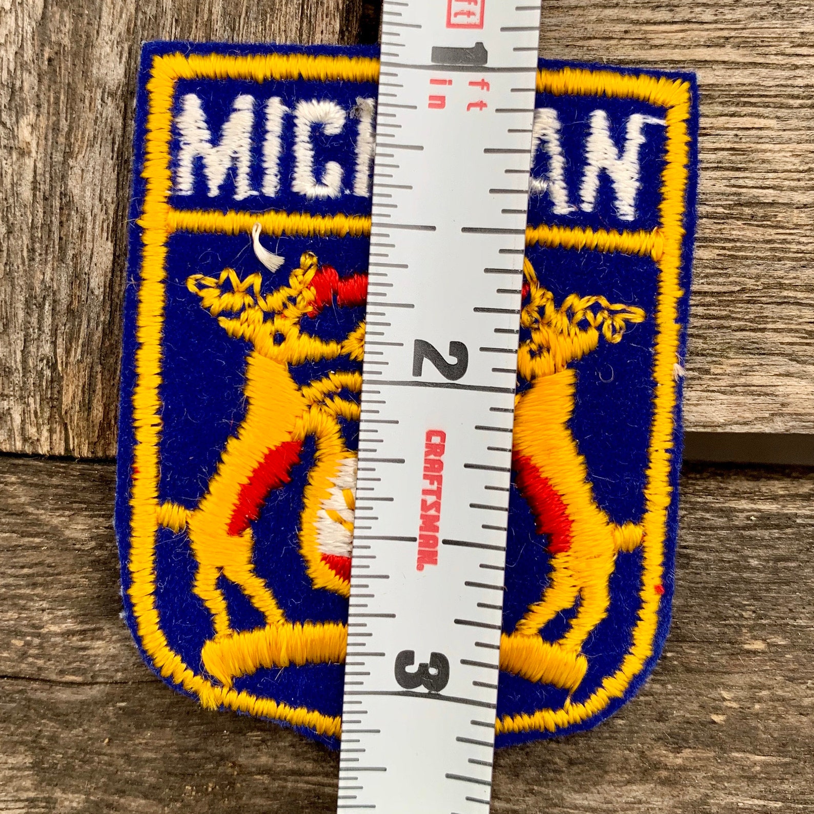 Michigan Flag Small Blue Felt Souvenir Travel Patch - Etsy