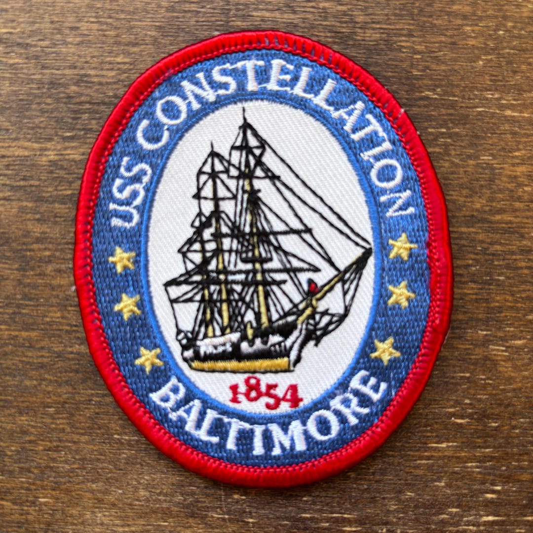 U.S.S. Constellation, Baltimore, MD Souvenir Travel Patch - Etsy