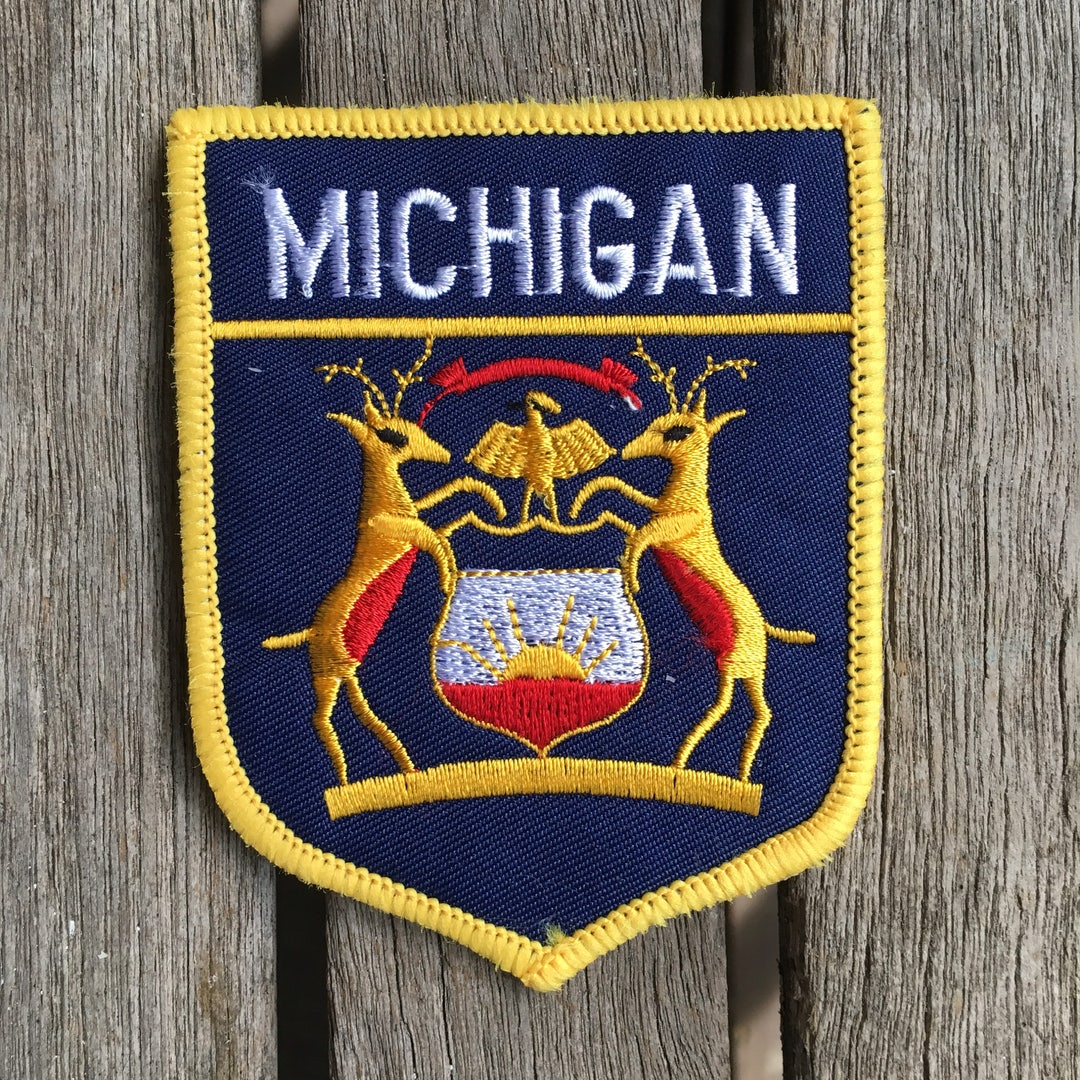Michigan Flag Souvenir Travel Patch - Etsy