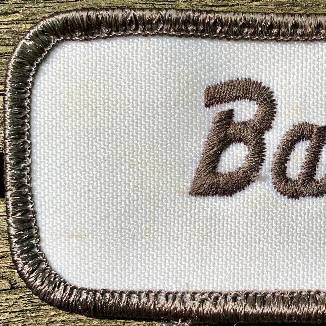 Barry. A White Work Shirt Name Patch That Says | Etsy