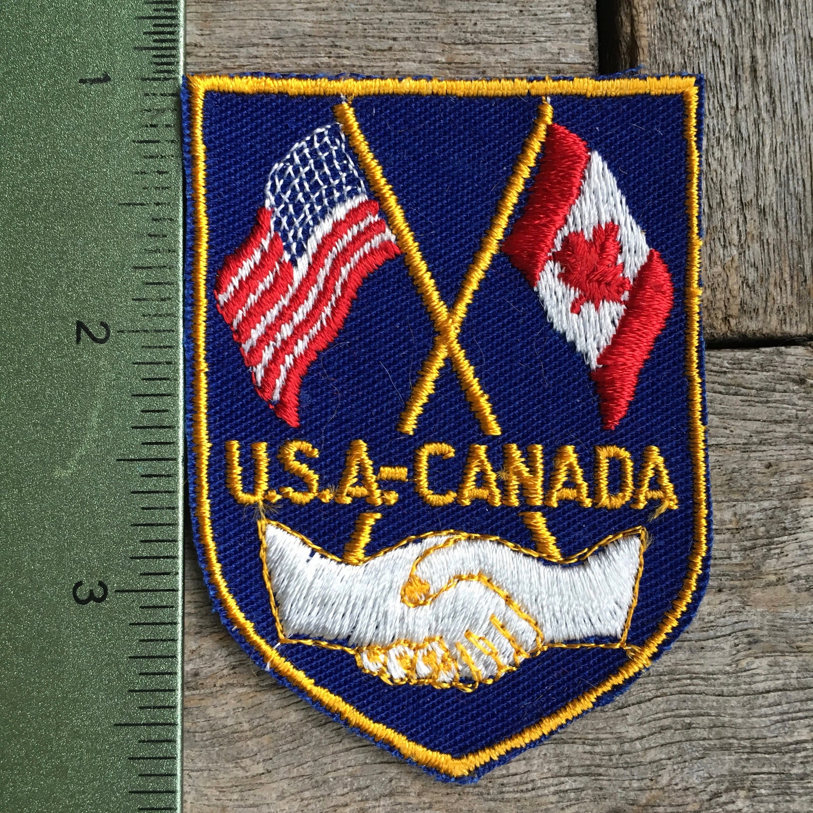 USA-Canada Vintage Travel Patch by Voyager | Etsy