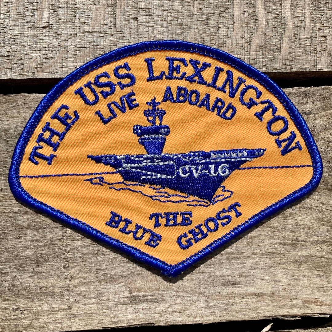 USS Lexington the Blue Ghost Vintage Travel Patch - Etsy