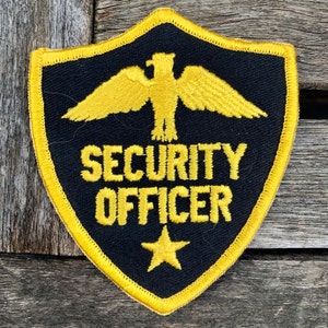 Security Officer Patch - Etsy