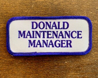 Maintenance Patch - Etsy