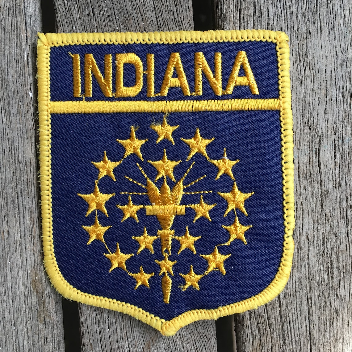 Indiana State Flag Vintage Travel Patch - Etsy