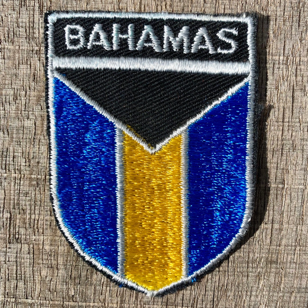 Bahamas Flag Vintage Souvenir Travel Patch by Voyager - Etsy