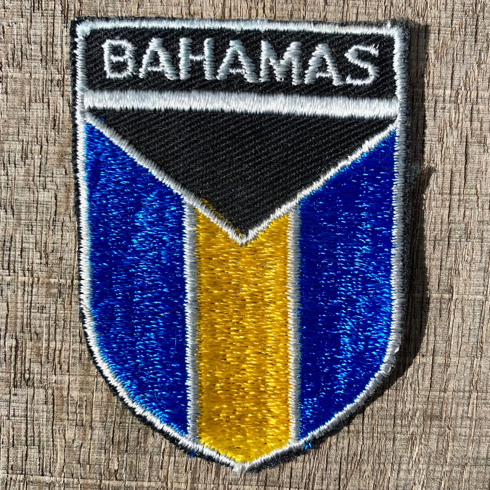 Bahamas Flag Vintage Souvenir Travel Patch by Voyager | Etsy