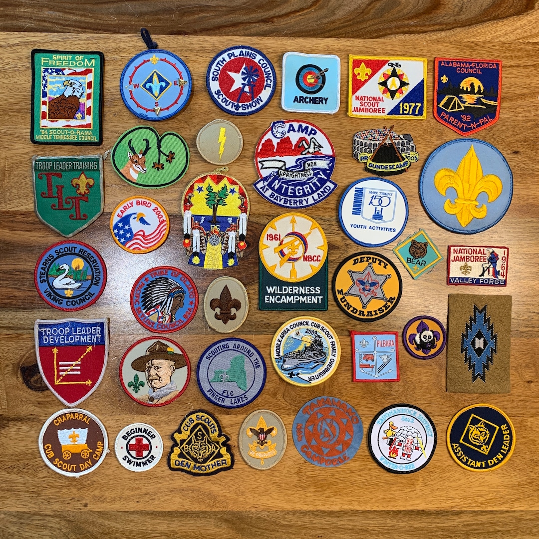 A Batch/lot of 40 Vintage Boy Scout Patches - Etsy