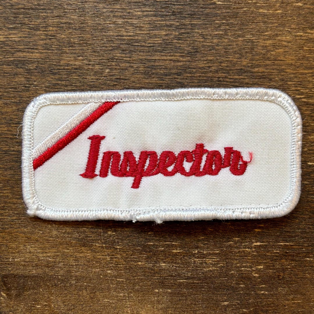 Inspector Uniform Work Shirt Patch - Etsy
