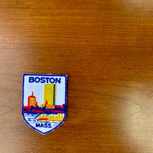 Boston Massachusetts Vintage Souvenir Travel Patch by Voyager - Etsy