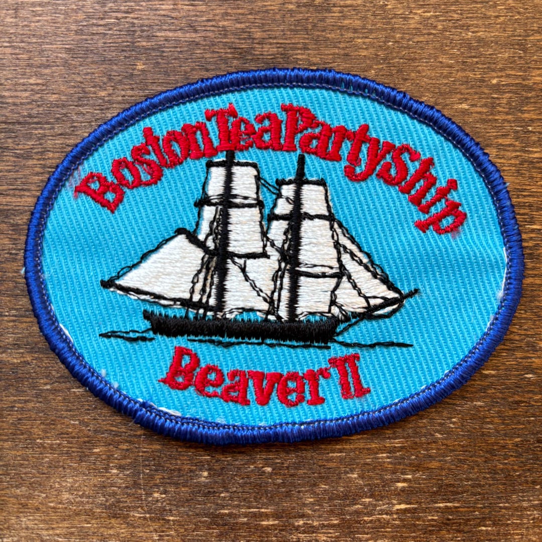 Beaver II Boston Tea Party Ship Vintage Souvenir Travel Patch - Etsy