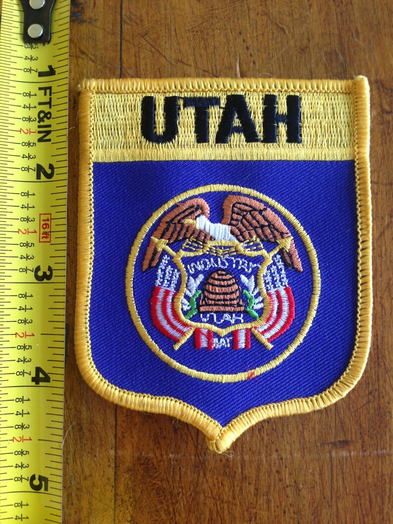 Utah State Flag Vintage Travel Patch | Etsy
